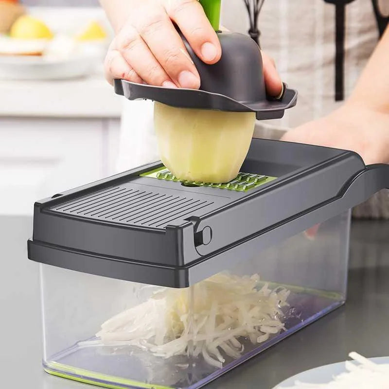 6-in-1 Vegetable Chopper - Kitchen Mandoline Slicer for Dicing, Julien ...